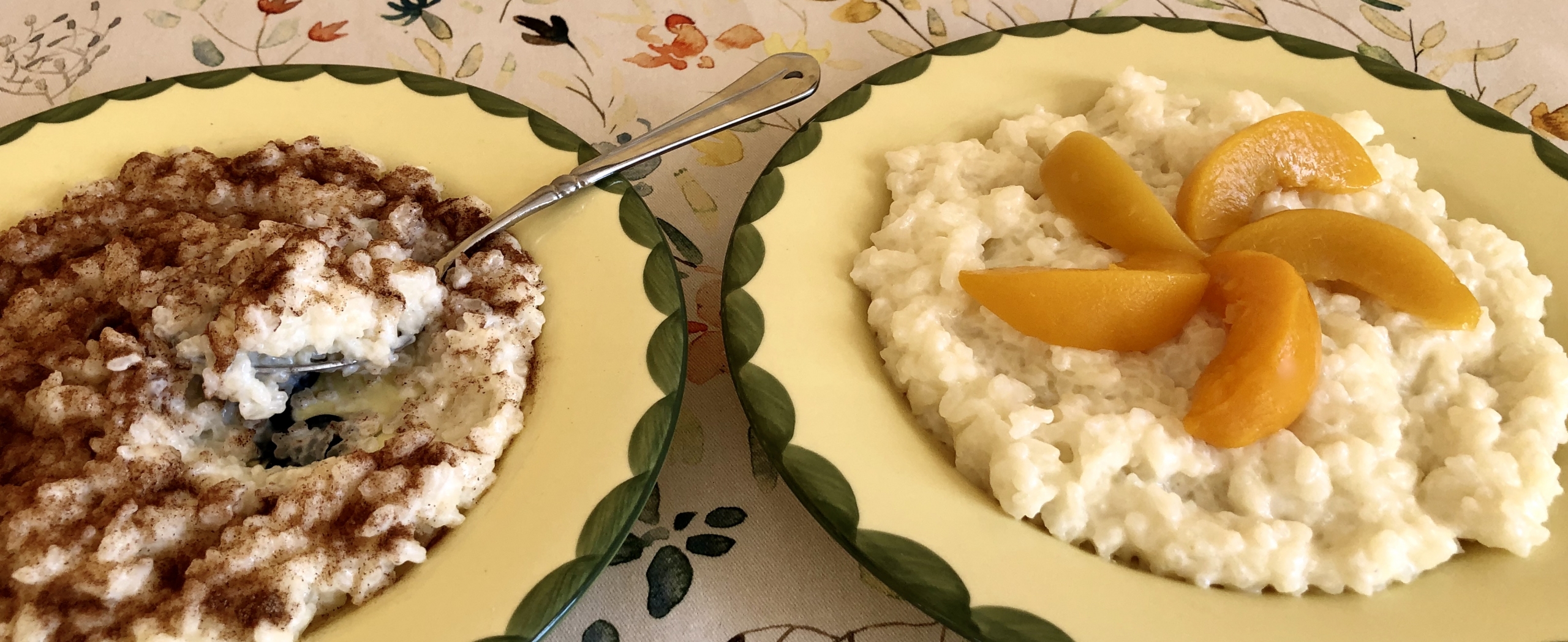 German Rice Pudding | Milchreis | A simple sweet dish topped with fruit
