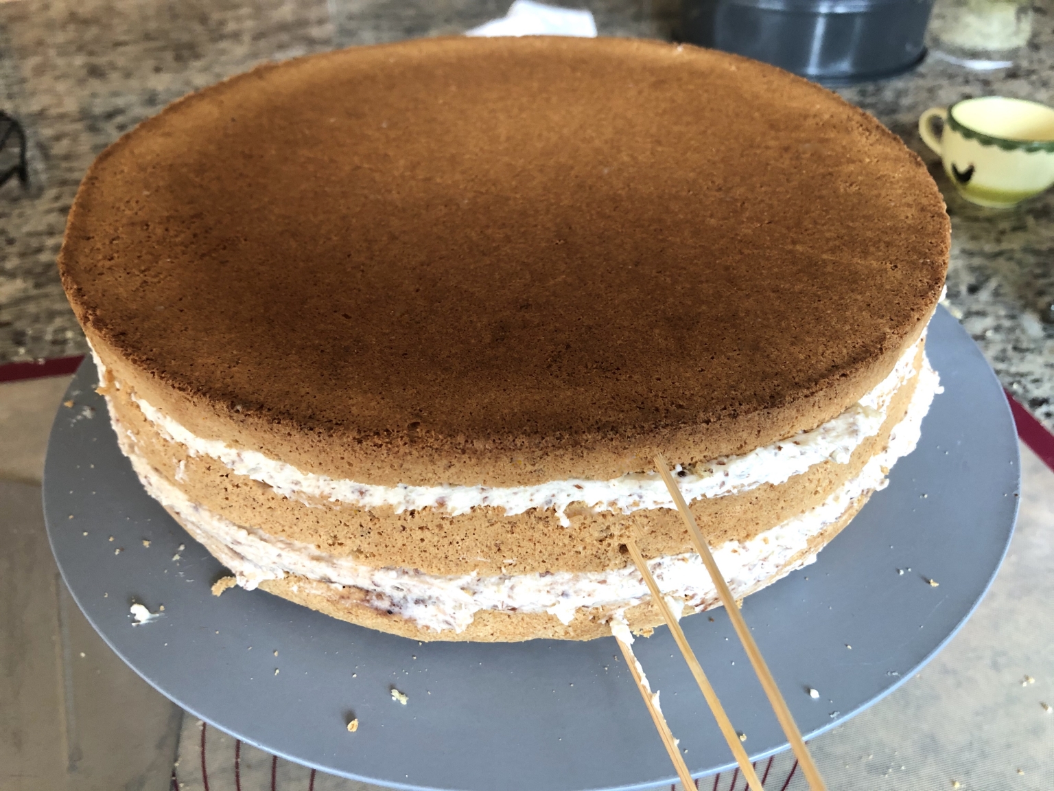 Hazelnut Cream Cake | Haselnuß-Sahne Torte | Step by Step instruction
